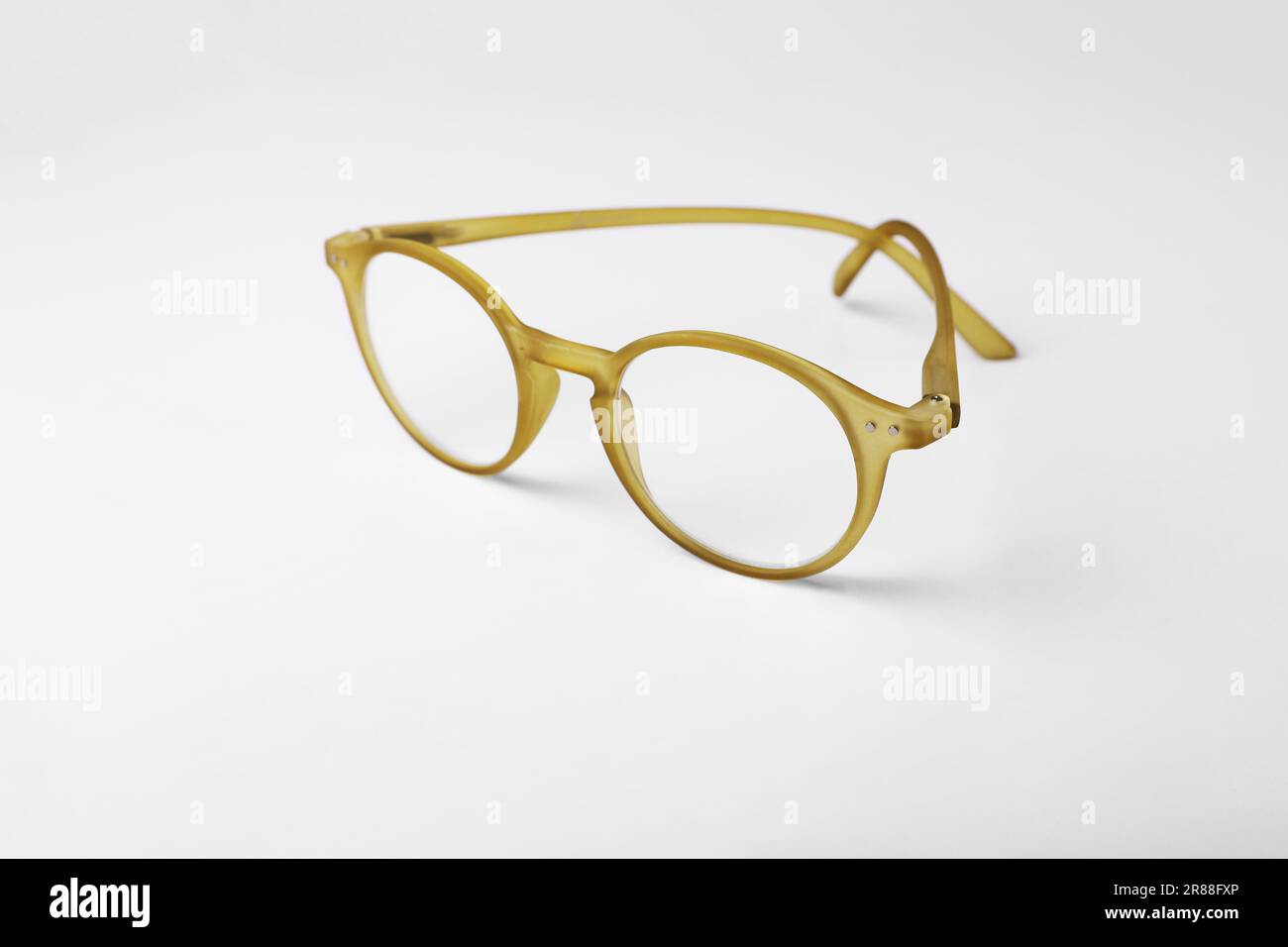 Glasses with corrective lenses on white background Stock Photo - Alamy