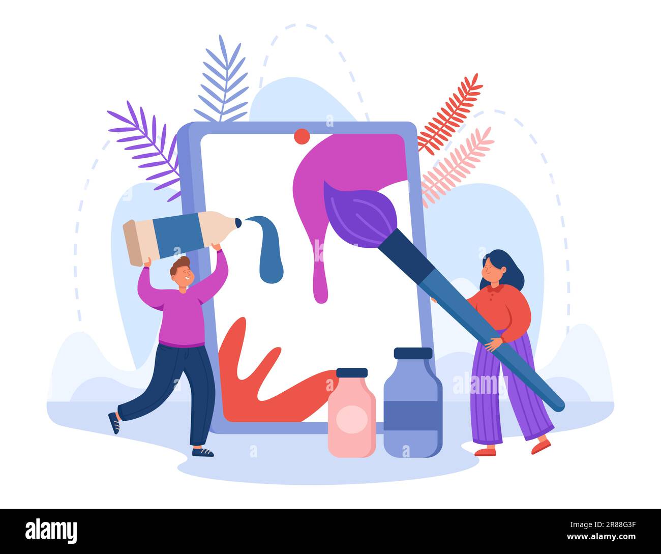 Oil painting woman Cut Out Stock Images & Pictures - Alamy