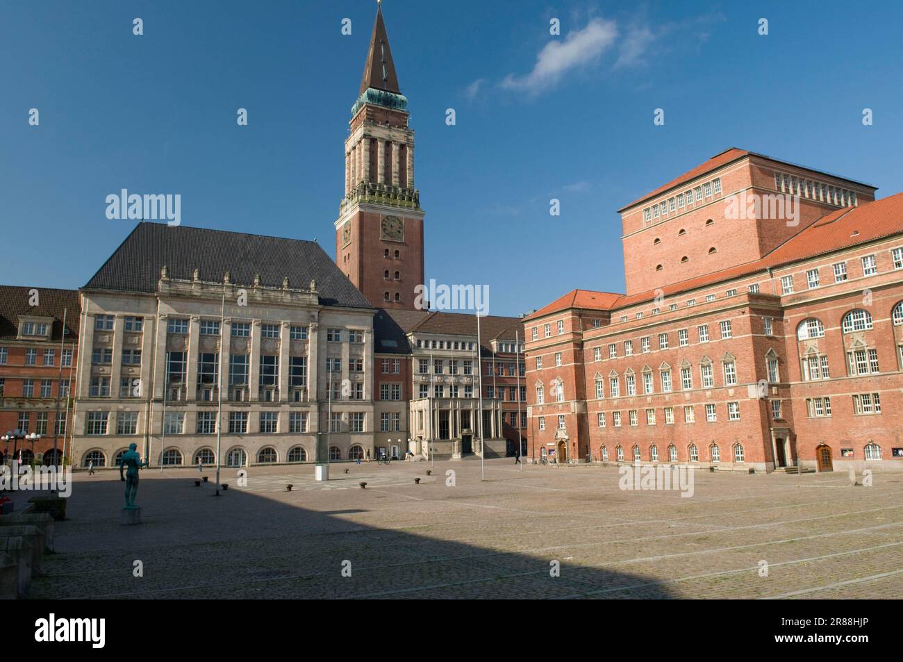 Opera House and Town Hall, Rathausplatz, Kiel, Schleswig-Holstein ...