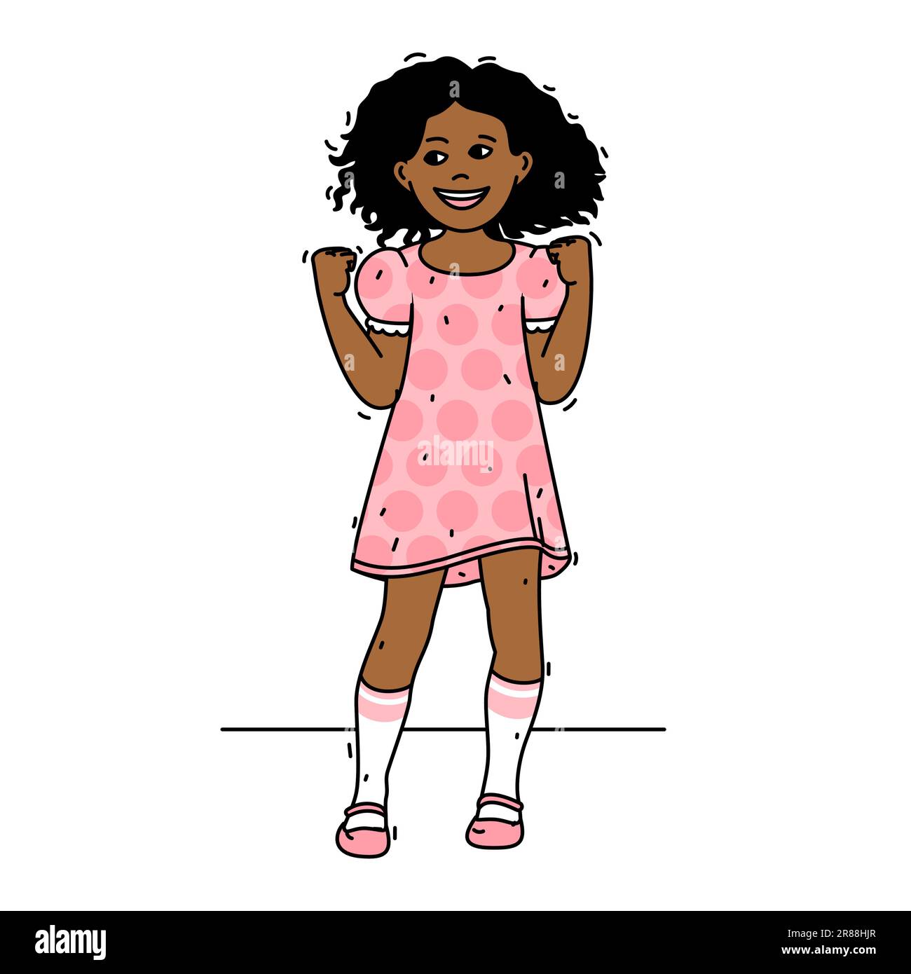 Happy smiling girl Stock Vector Image & Art - Alamy