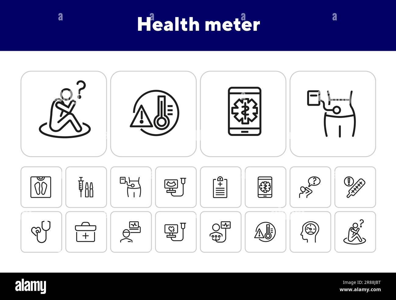 Mobile health screening Stock Vector Images - Alamy