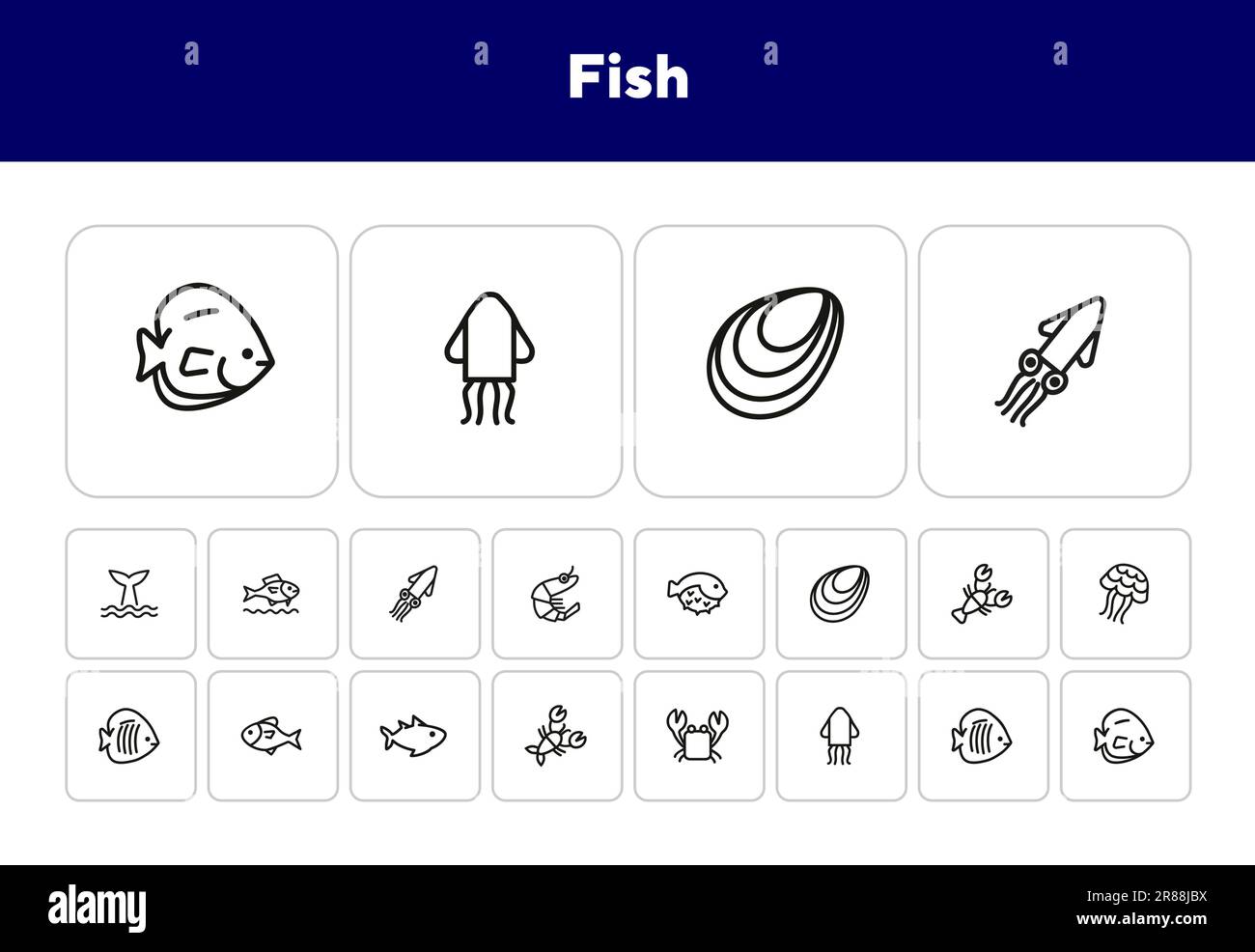 Whale skeleton illustration hi-res stock photography and images - Alamy