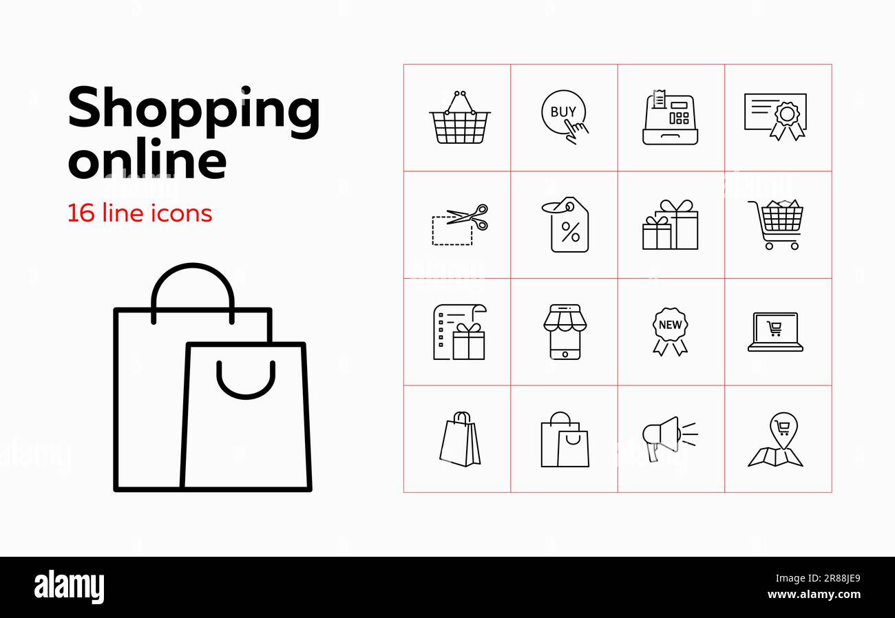 Register online line icon Cut Out Stock Images & Pictures - Alamy