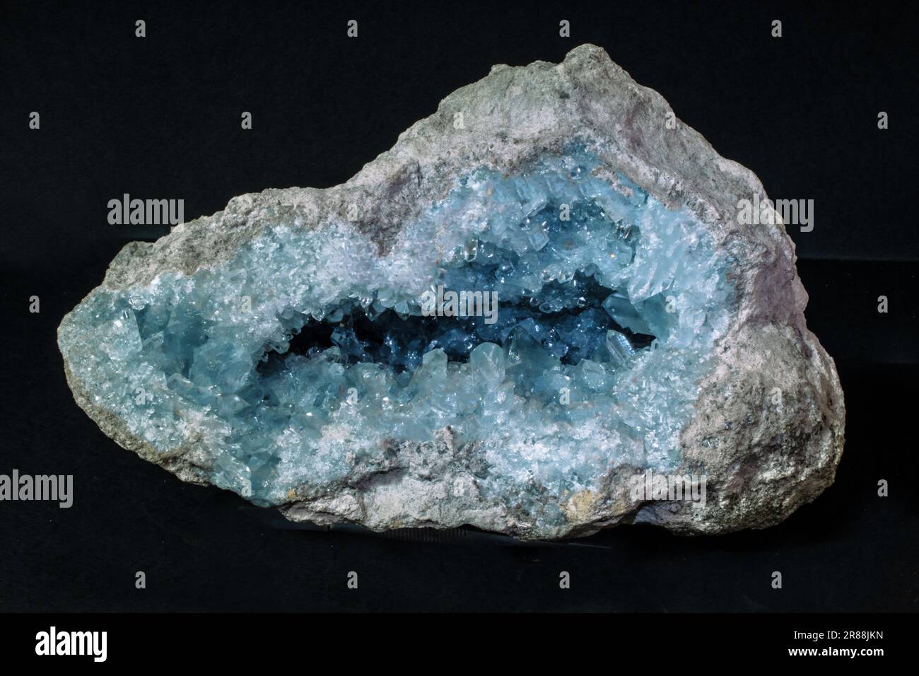 Celestine crystal mineral from Madagascar Stock Photo - Alamy
