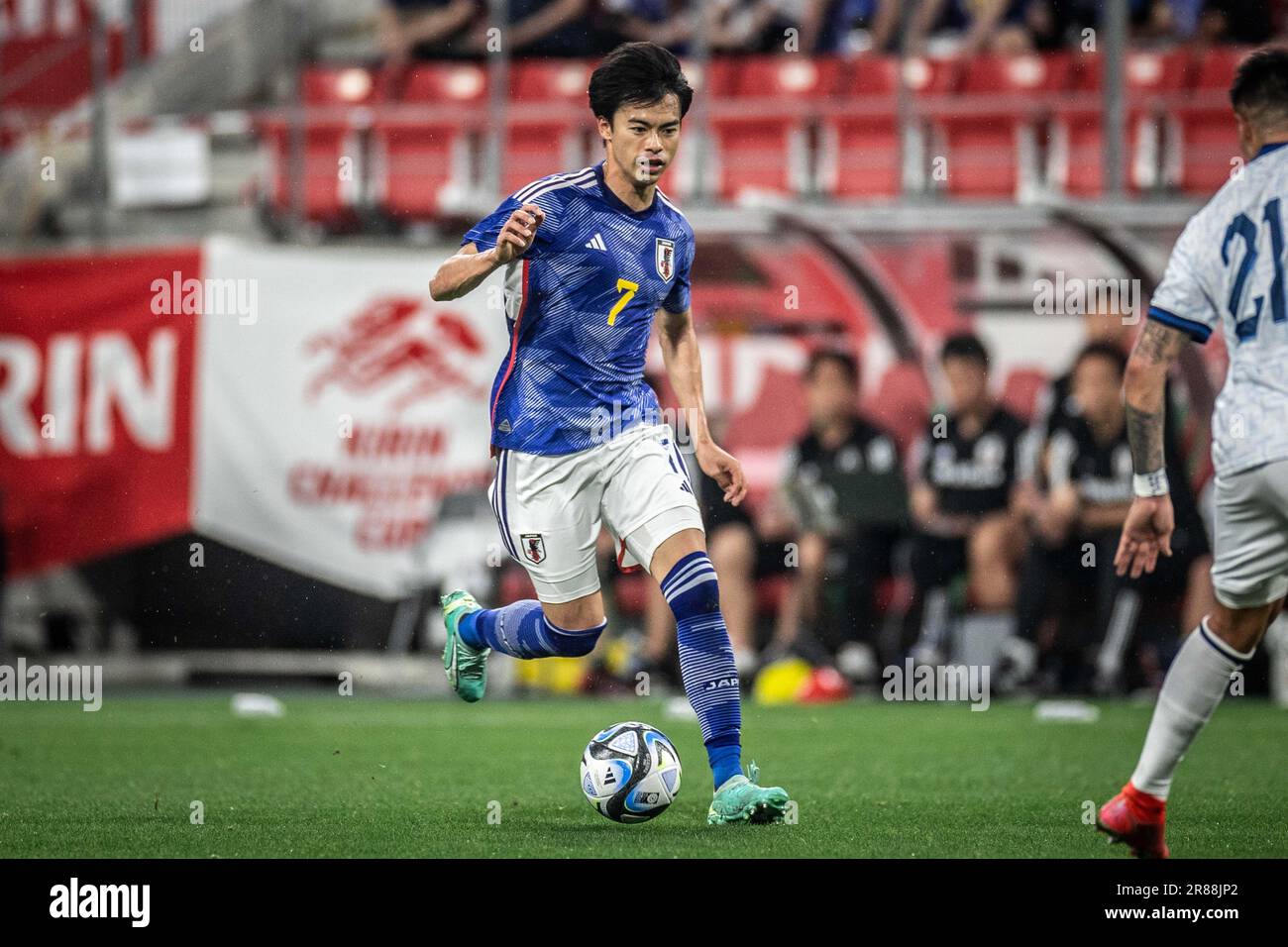 Japans Kaoru Mitoma During The Kirin Challenge Cup 2023 Match Between