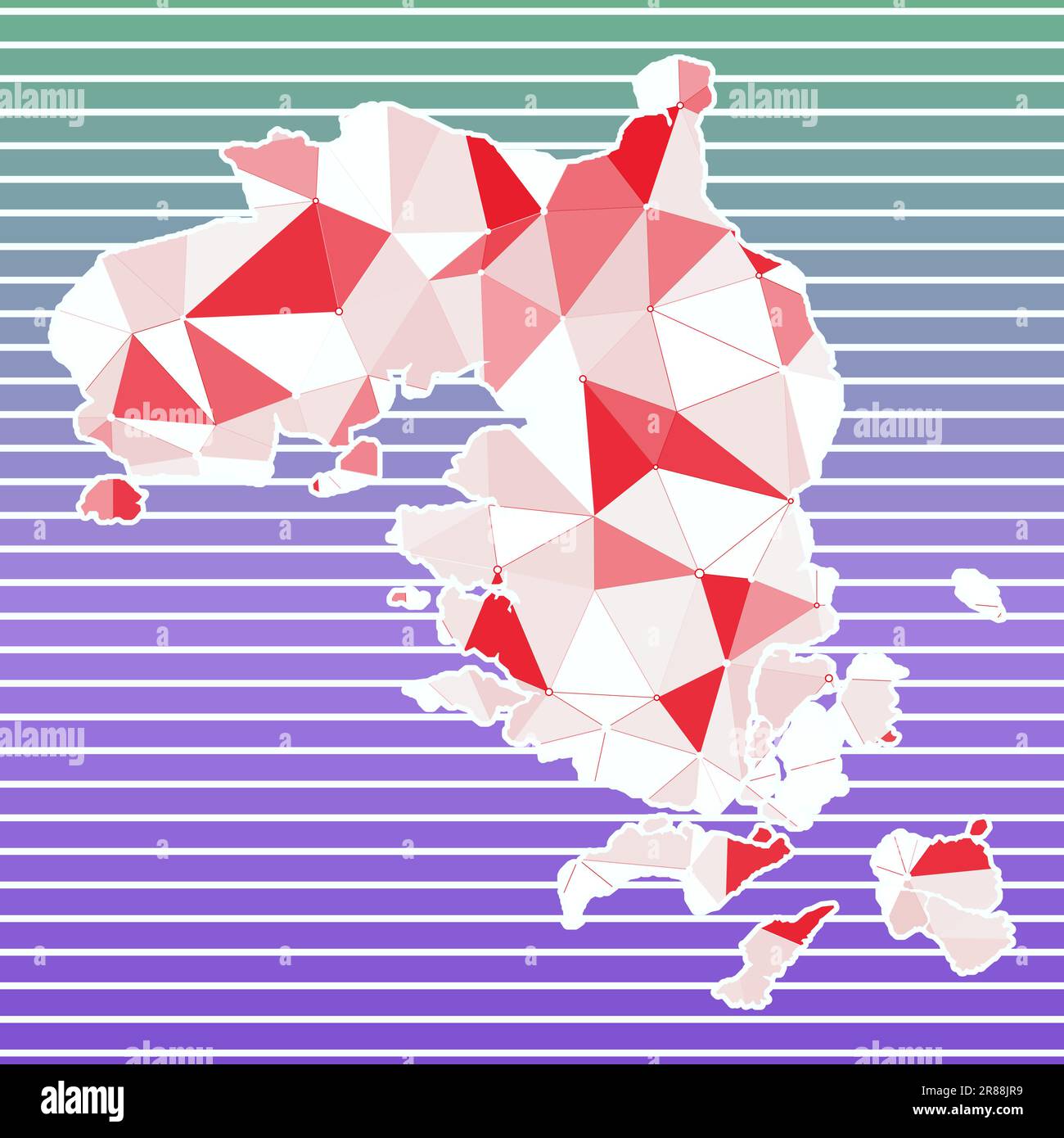 Bintan Island vector illustration. Bintan Island design on gradient ...