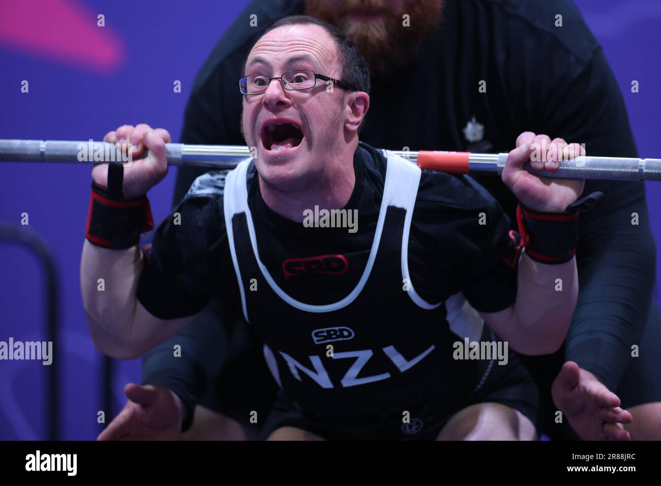 Berlin, Germany. 19th June, 2023. SO New Zelan athlete Ryan Stewart ...