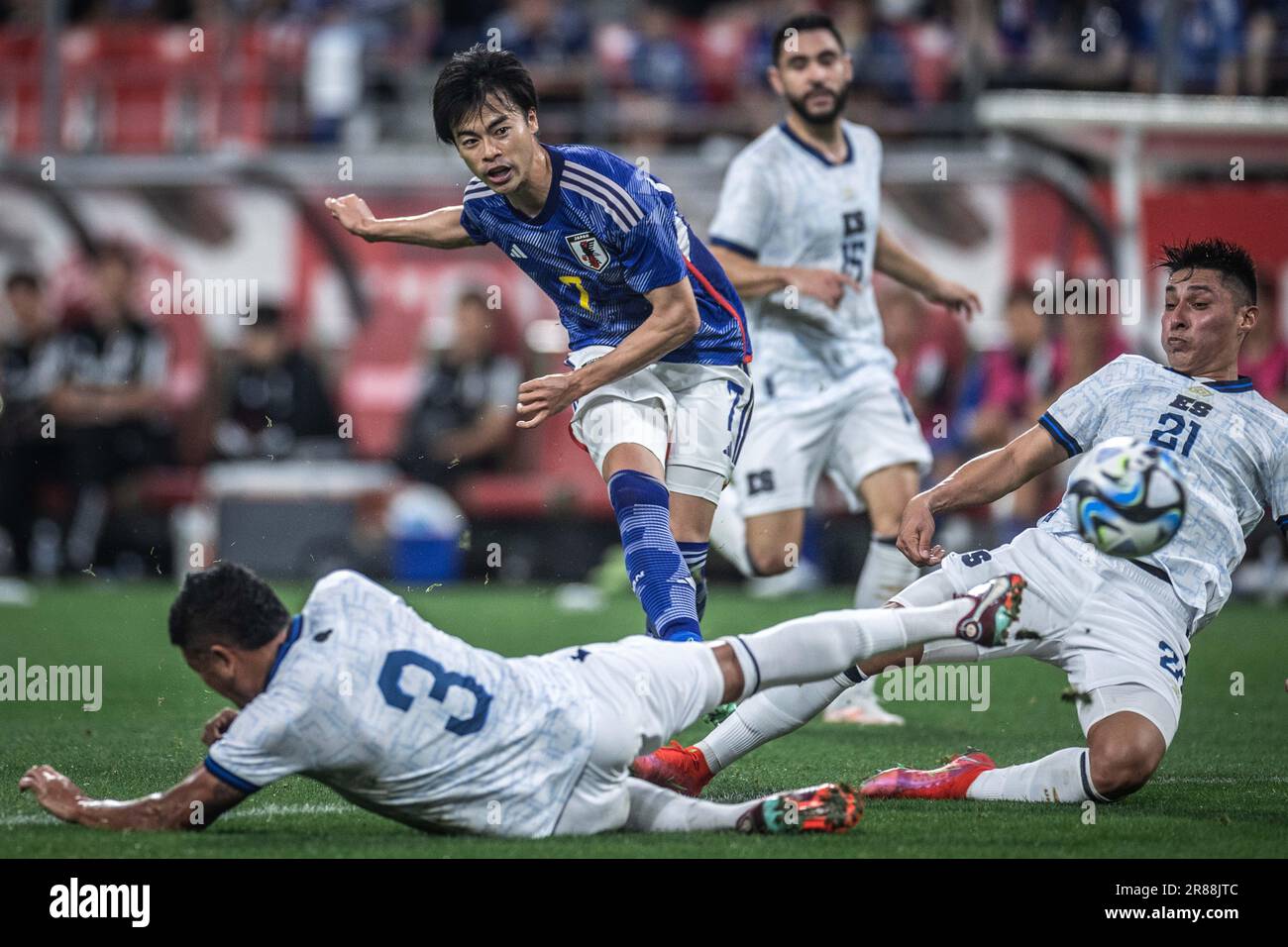 Japans Kaoru Mitoma During The Kirin Challenge Cup 2023 Match Between