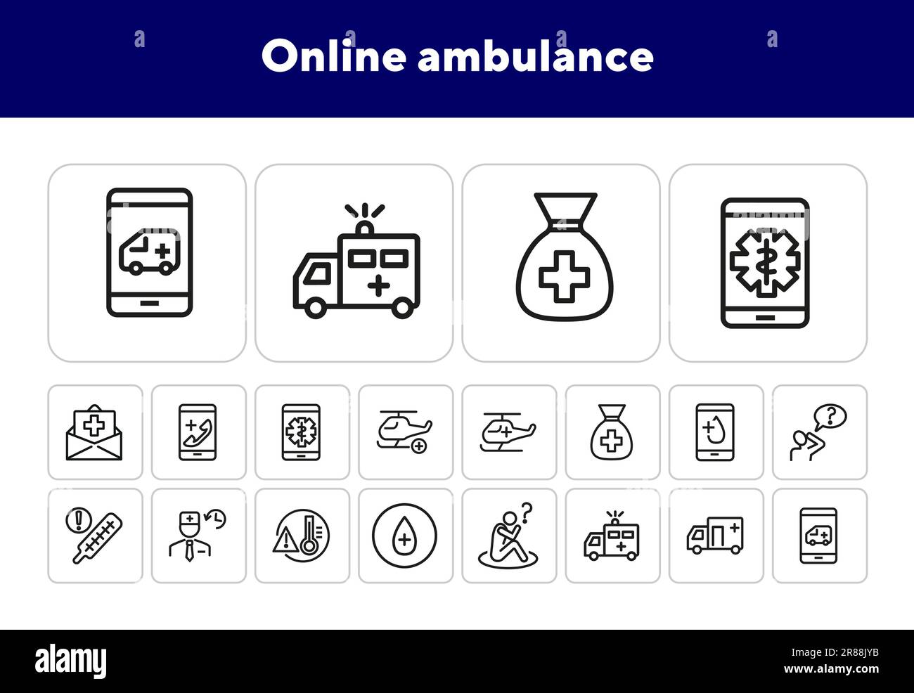Ambulance car flat illustration medical insurance hi-res stock ...