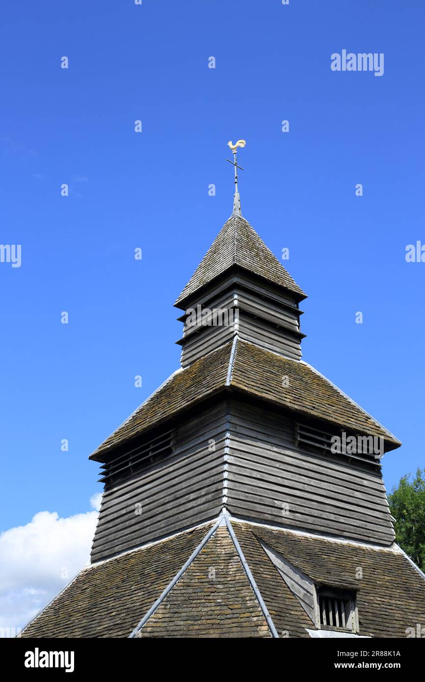 The church of St Mary bell tower, Pembridge, Herefordshire, England, UK ...