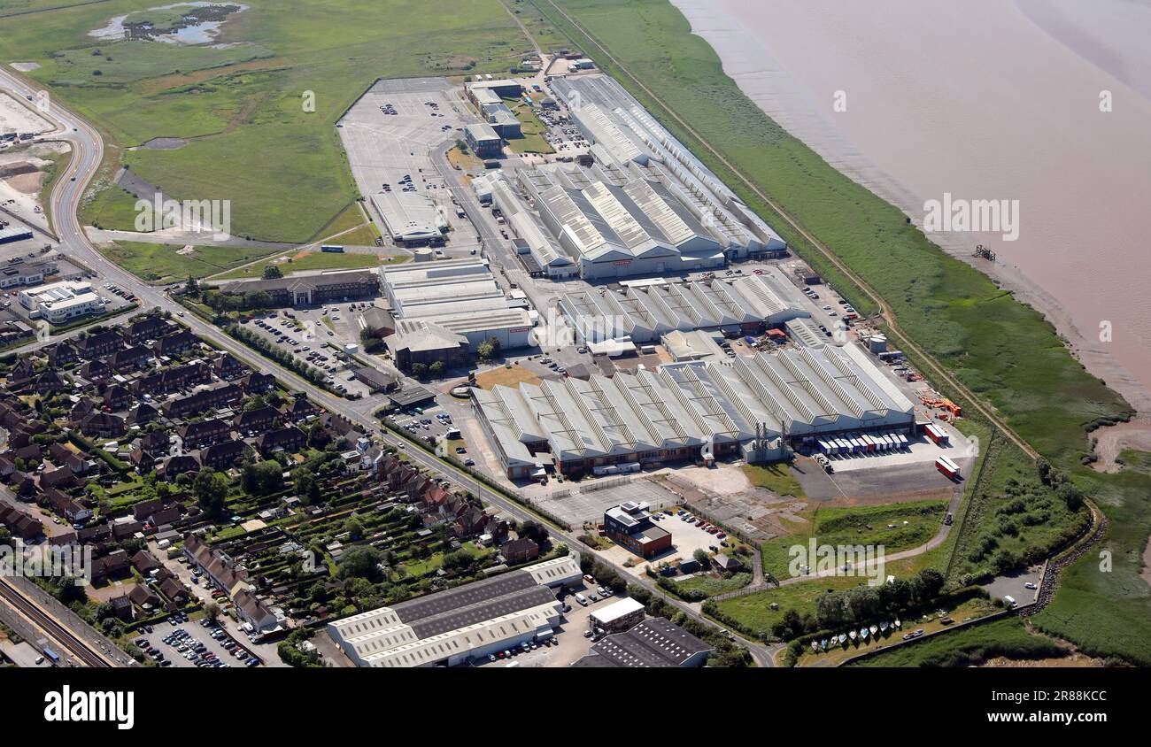 aerial view of BAE Systems Brough, part of the Humber Enterprise Park ...