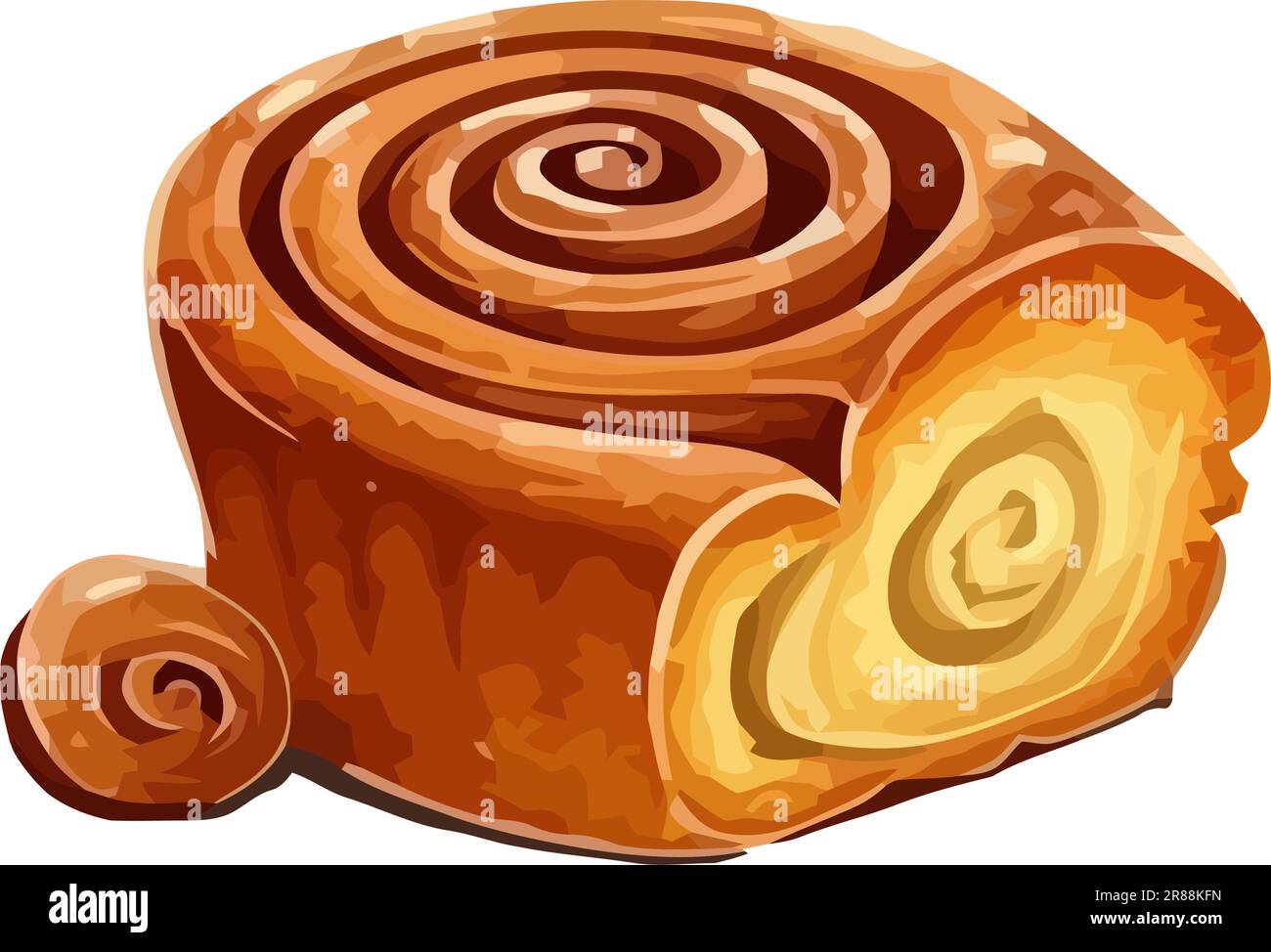 Sweet roll baked tasty Stock Vector Image & Art - Alamy