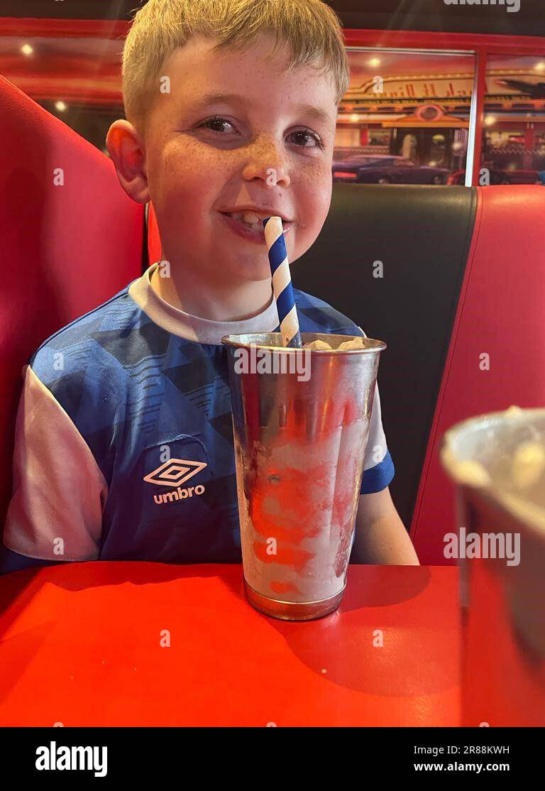 Undated family handout photo of seven-year-old Louie Morgan-Kemp, who ...