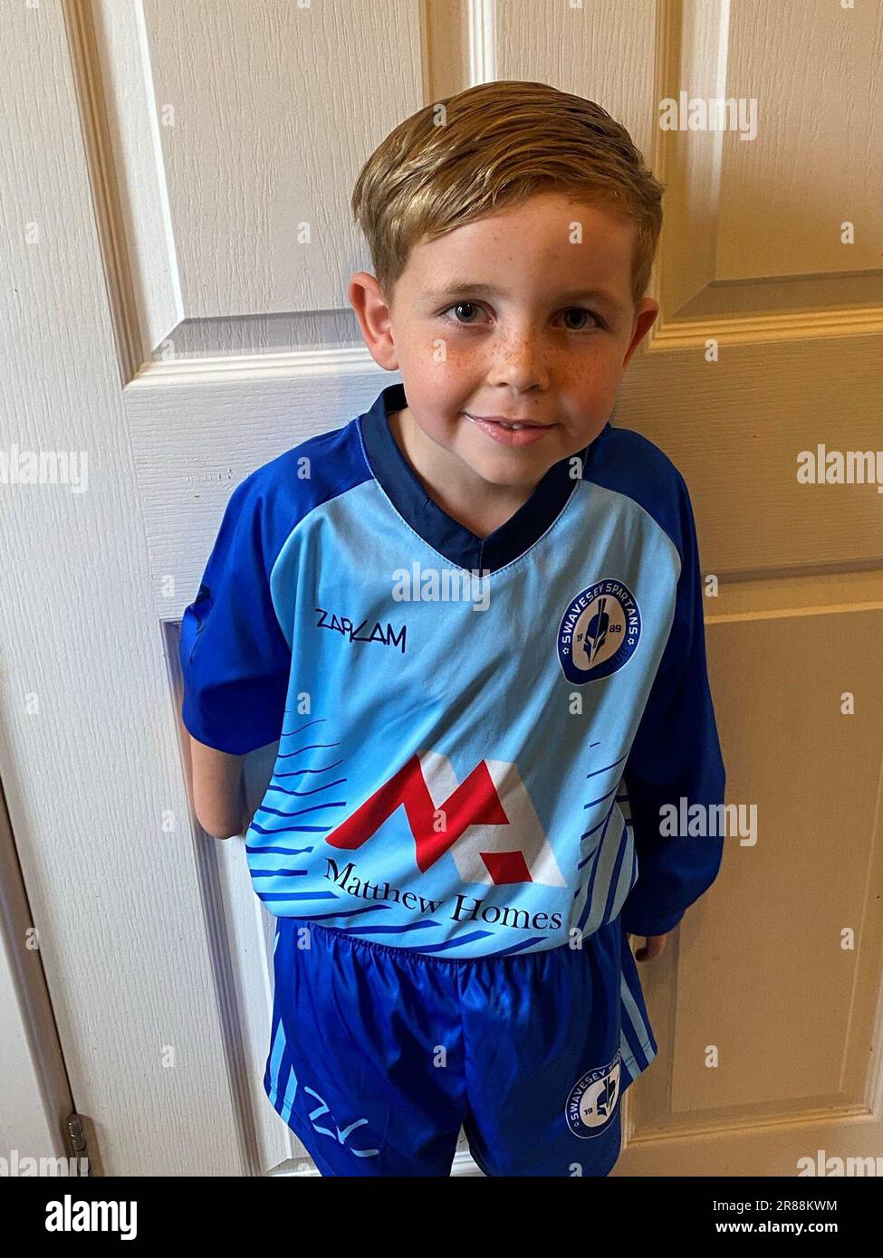 Undated family handout photo of seven-year-old Louie Morgan-Kemp, who ...