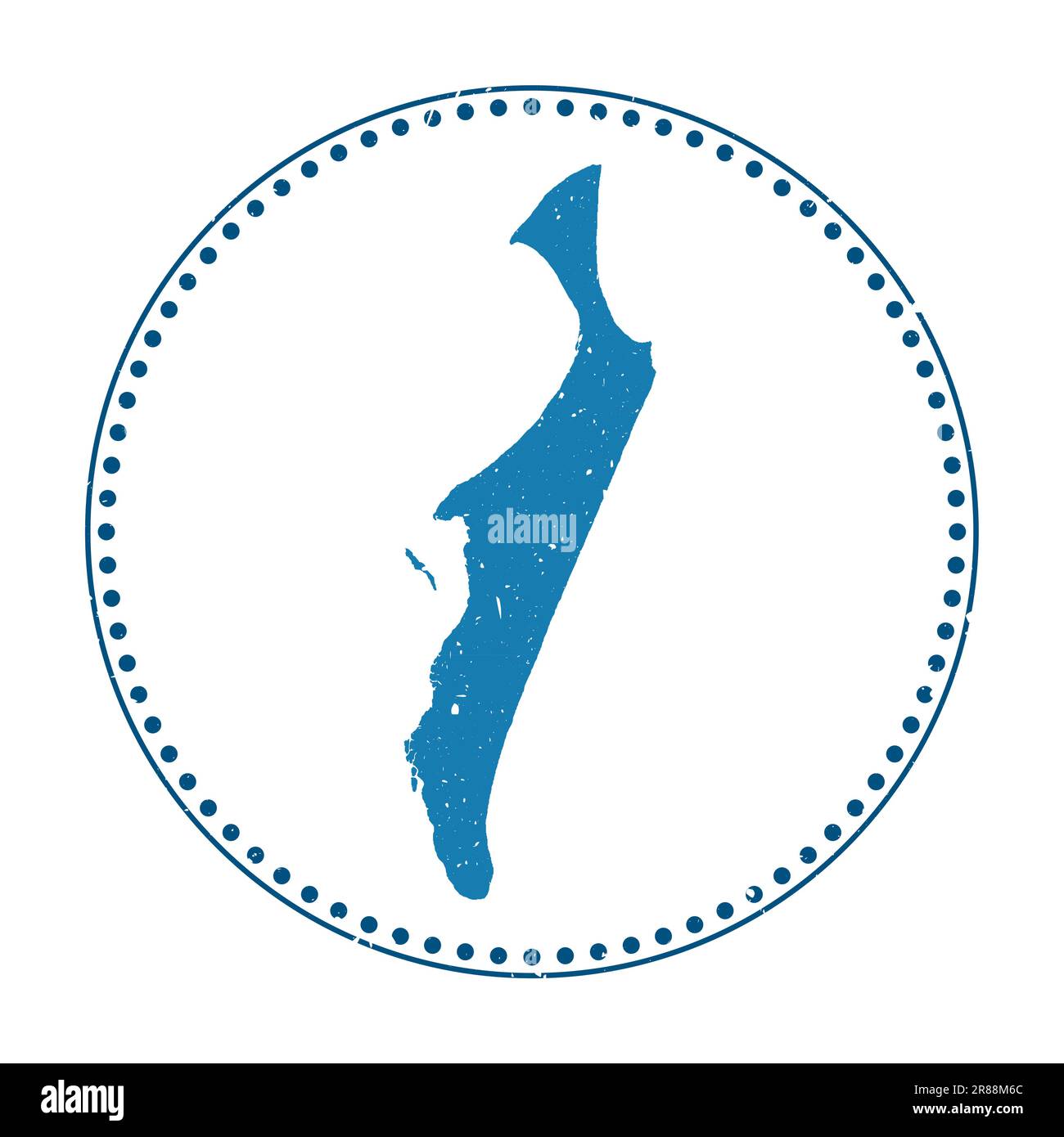 Fraser Island sticker. Travel rubber stamp with map shape, vector ...
