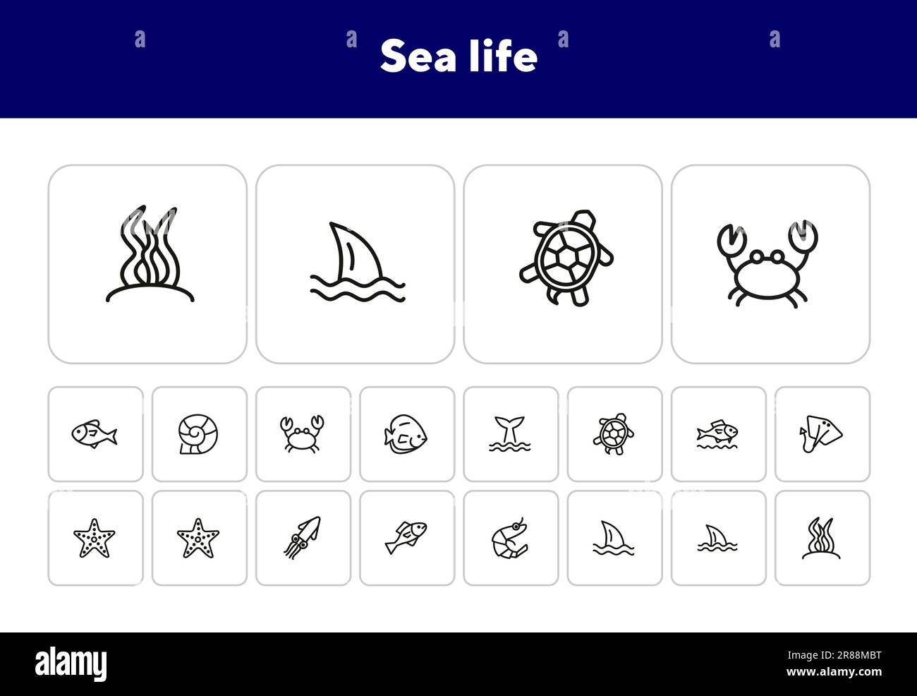 Ocean sea turtle ray Stock Vector Images - Alamy