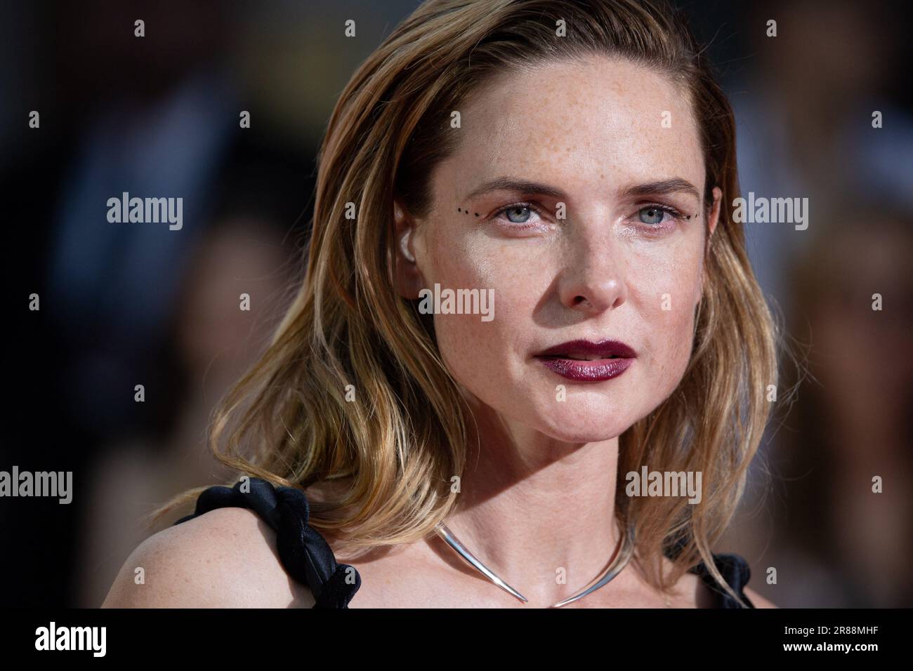 Rebecca Ferguson (in an Armani dress and Louboutin shoes) attends the ...