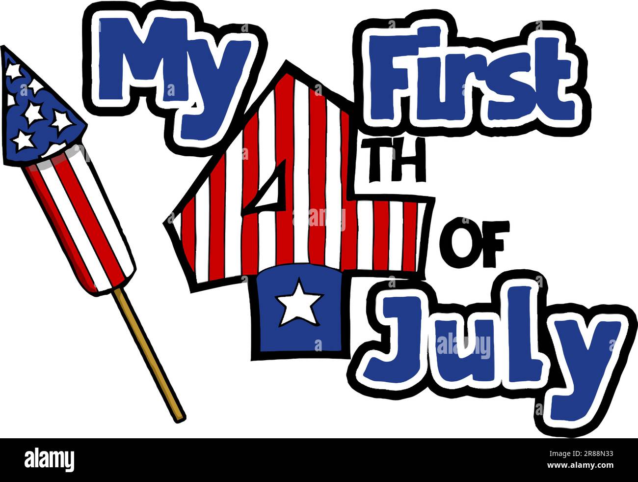 my first 4th of July, patriotic design Stock Vector Image & Art - Alamy