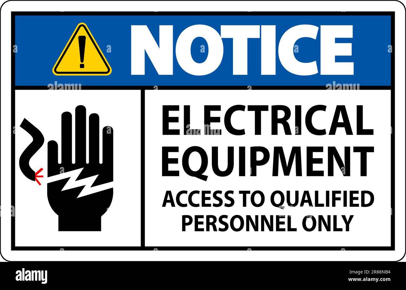 Notice Sign Electrical Equipment, Access To Qualified Personnel Only ...