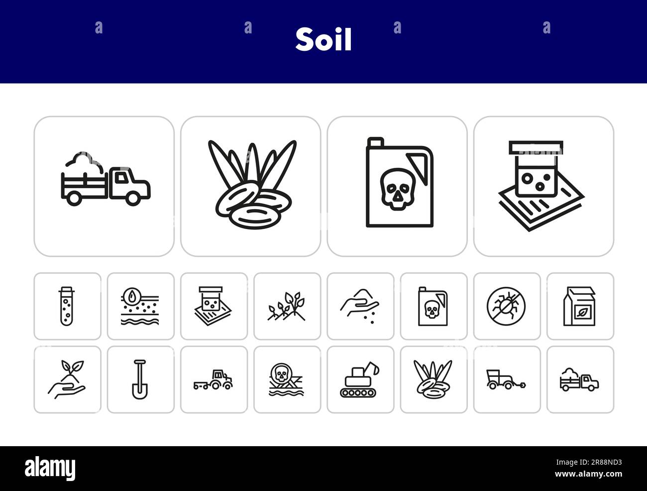 Soil fertile land Stock Vector Images - Alamy