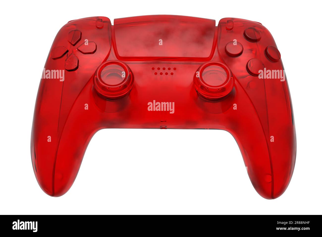 Realistic video game joystick in trendy style glassmorphism or frosted ...