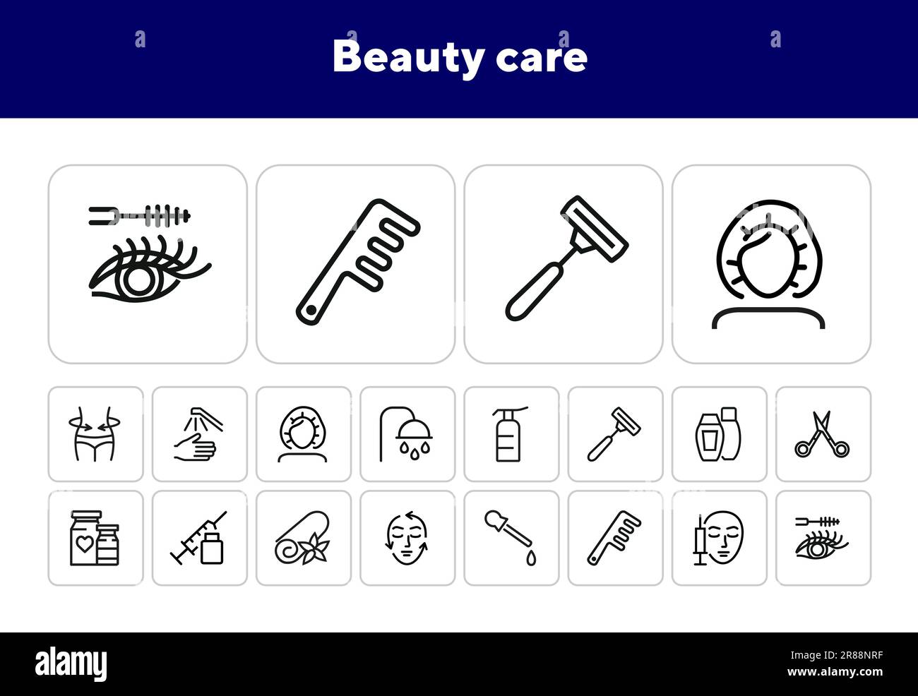 Beauty injection line icon Stock Vector Images - Alamy