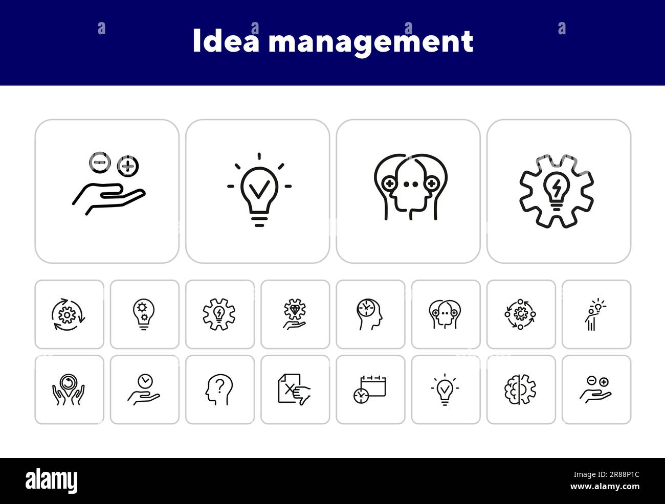 Idea management line icon set Stock Vector Image & Art - Alamy Idea management line icon set Stock Vector Image & Art - Alamy
