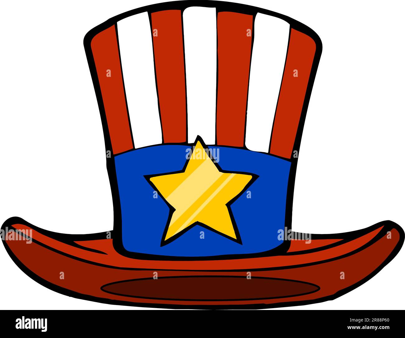 patriotic top hat, uncle sam hat Stock Vector Image & Art - Alamy