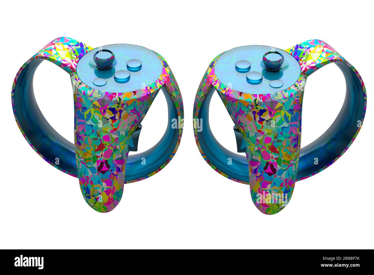 Virtual reality controller for online gaming with mosaic seamless ...