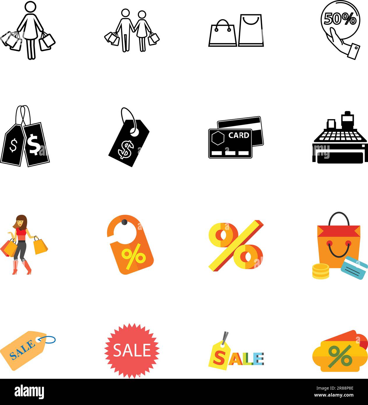 Sale icon set Stock Vector Image & Art - Alamy