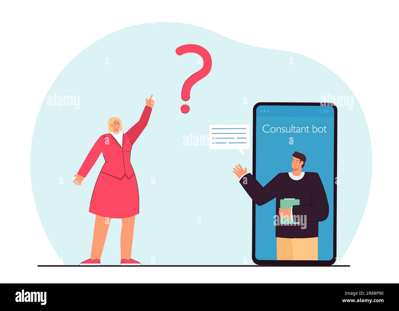 Creative woman phone call Stock Vector Images - Alamy