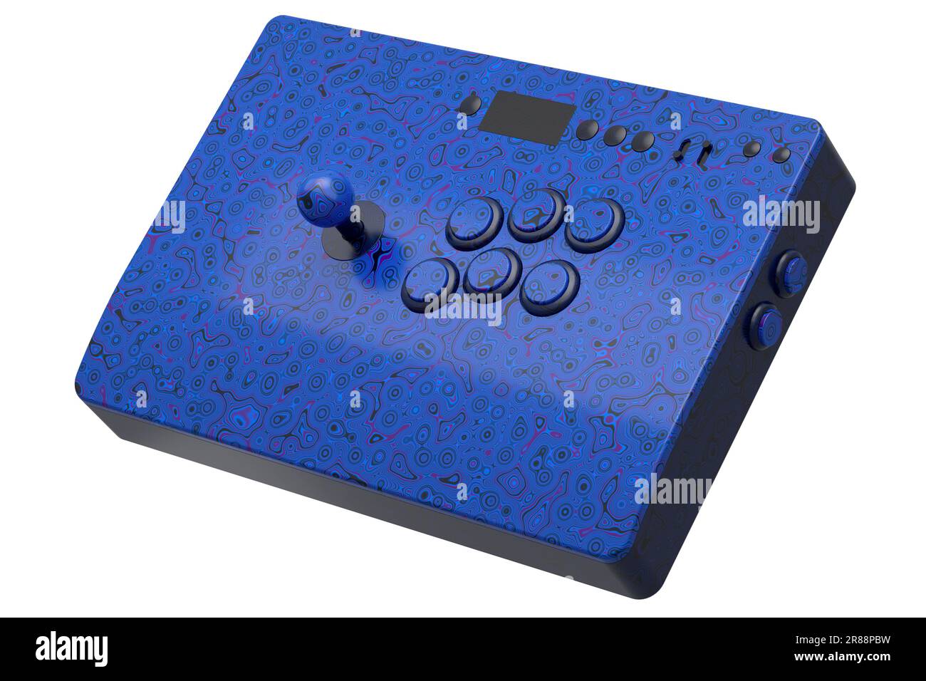 Vintage arcade stick with joystick and tournament-grade buttons with ...