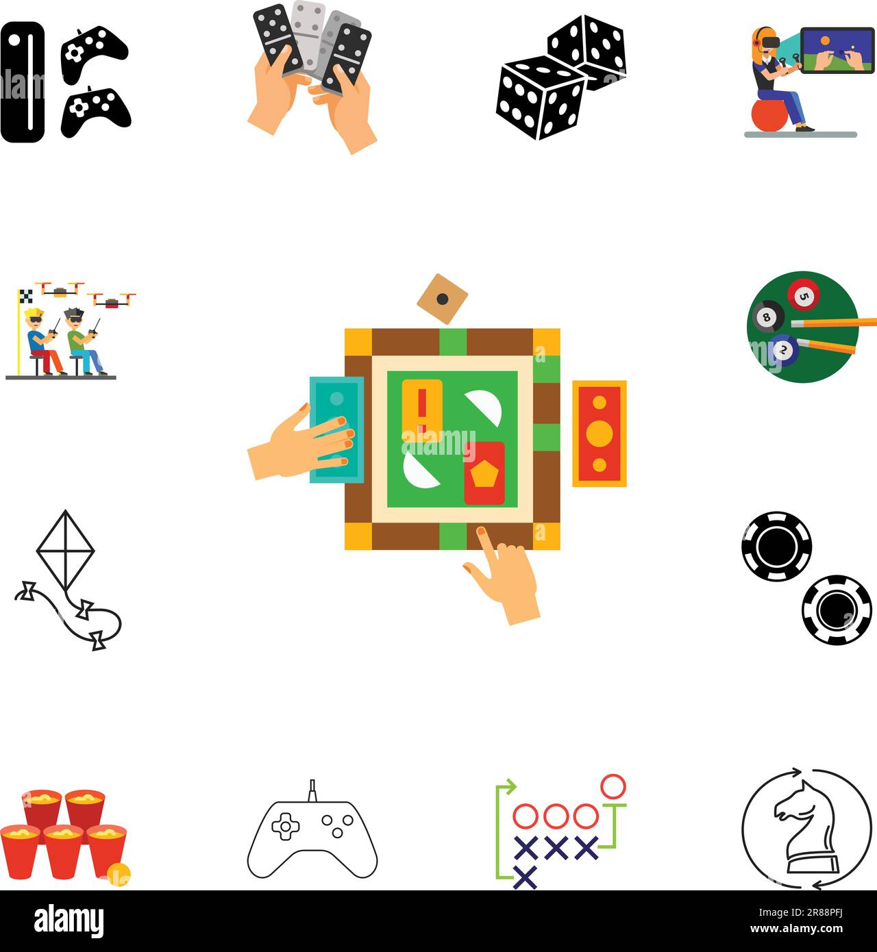 Leisure icon set Stock Vector Image & Art - Alamy