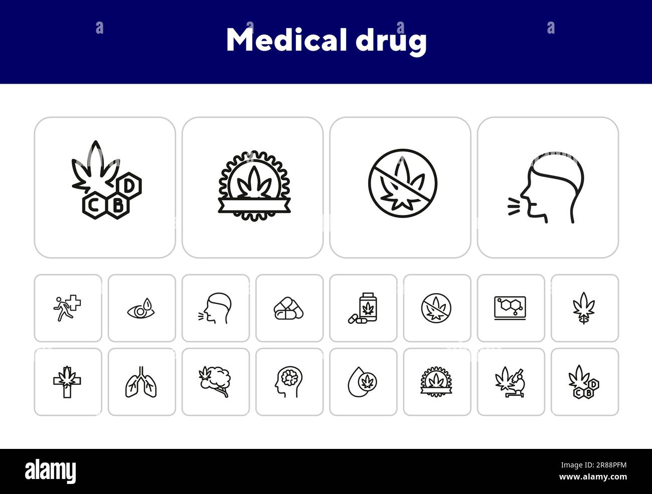 Cannabis brain Stock Vector Images - Alamy