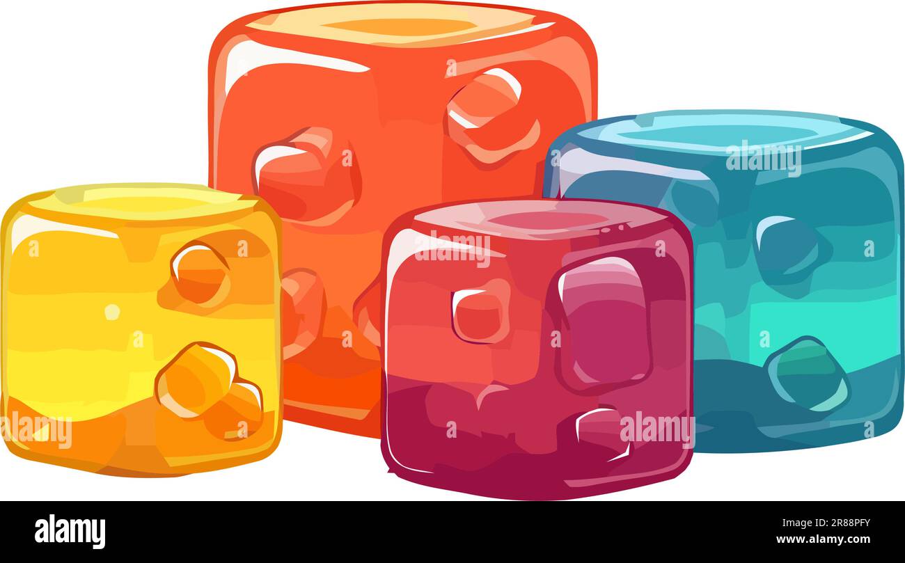 Jelly Cube Vector