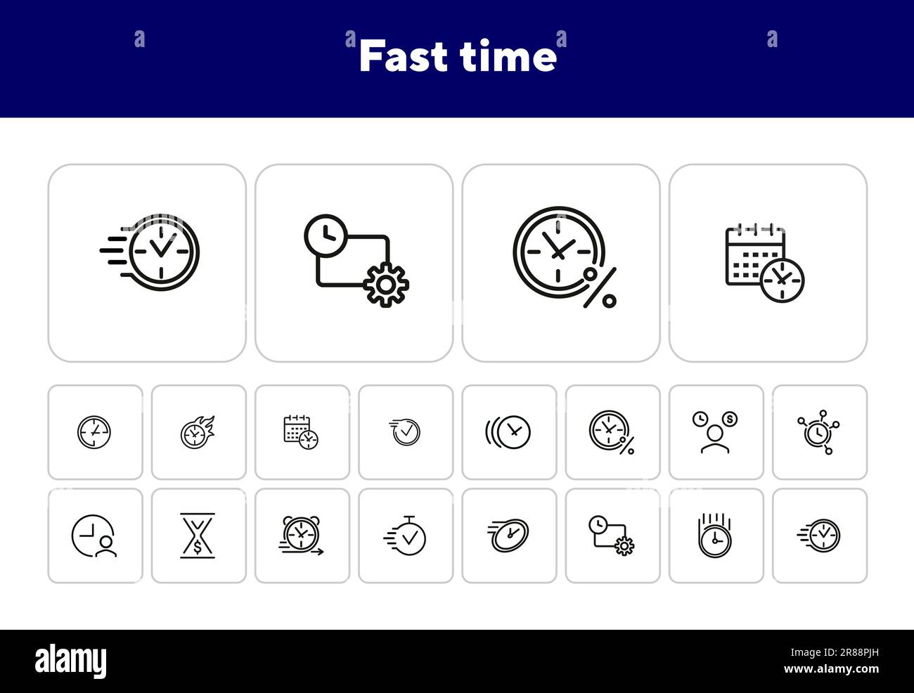 Time running out symbol Stock Vector Images - Alamy