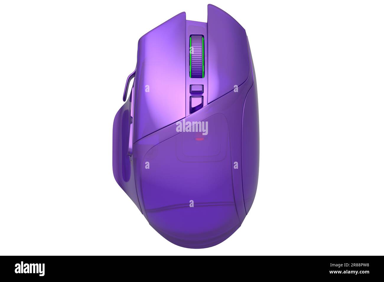 Wireless gaming computer mouse in trendy style glassmorphism or frosted ...