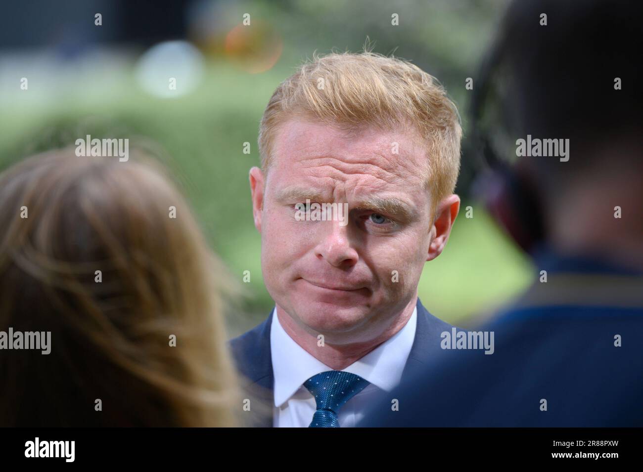 Robbie Moore MP (Con: Keighley and Ilkley) interviewed on College Green ...