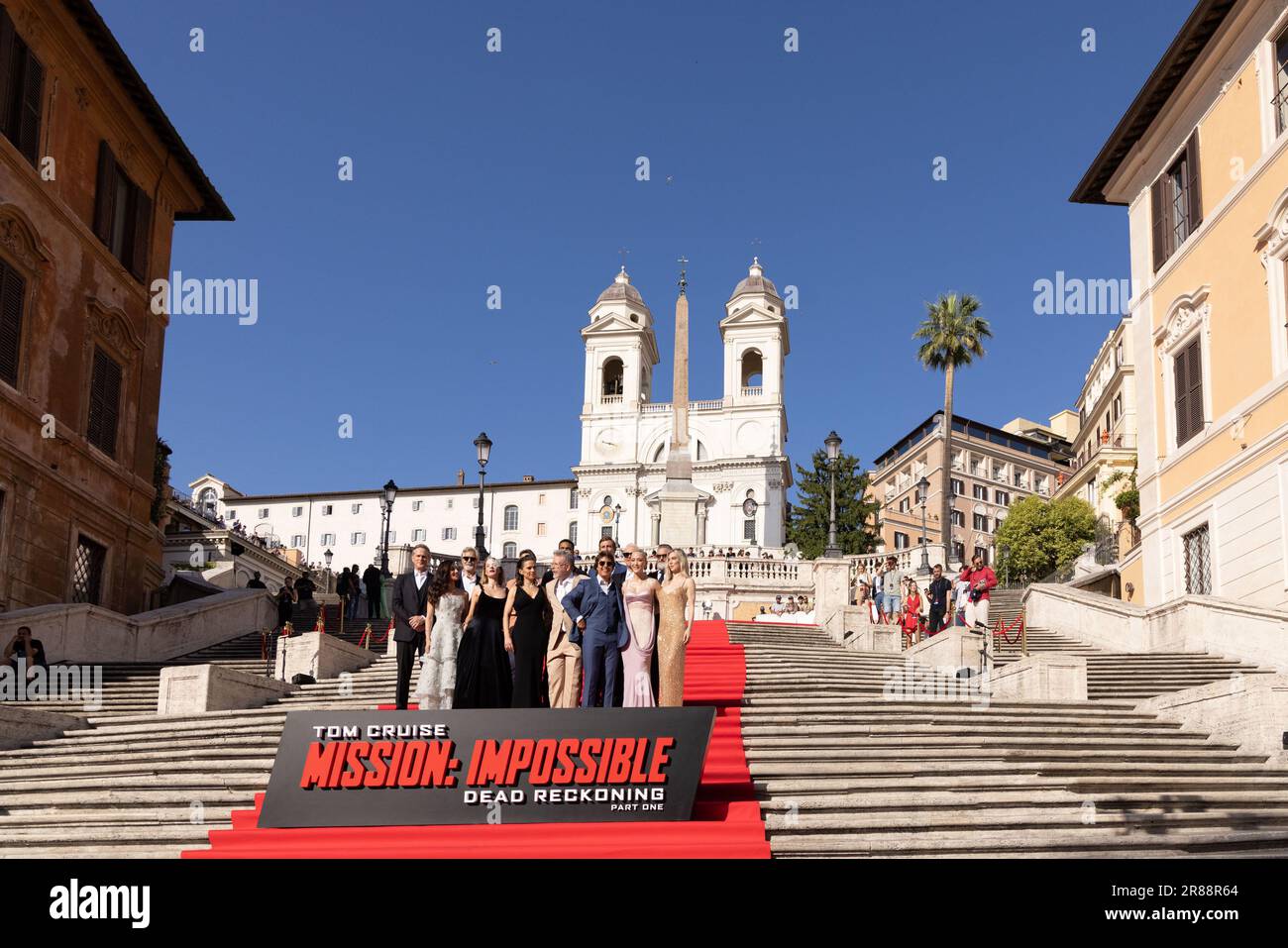 Rome, Italy. 19th June, 2023. Tom Cruise, Vanessa Kirby, Hayley Atwell ...