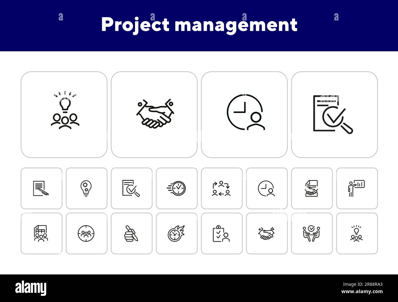 Management icon simple element Stock Vector Images - Alamy