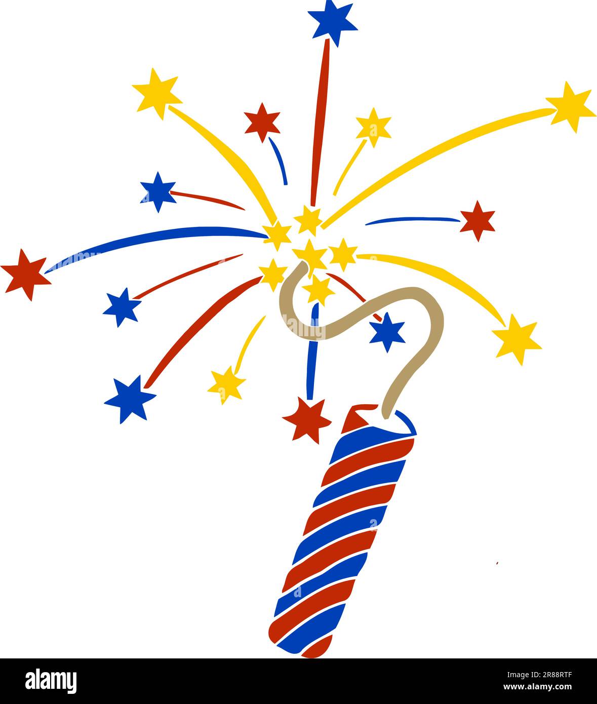 Fourth of july fireworks Cut Out Stock Images & Pictures - Alamy