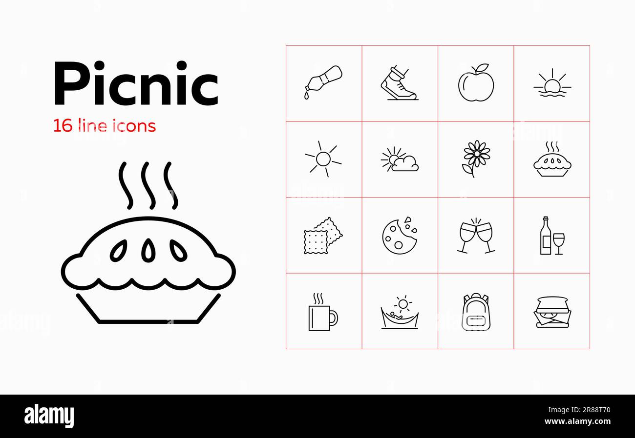 Picnic app Stock Vector Images - Alamy