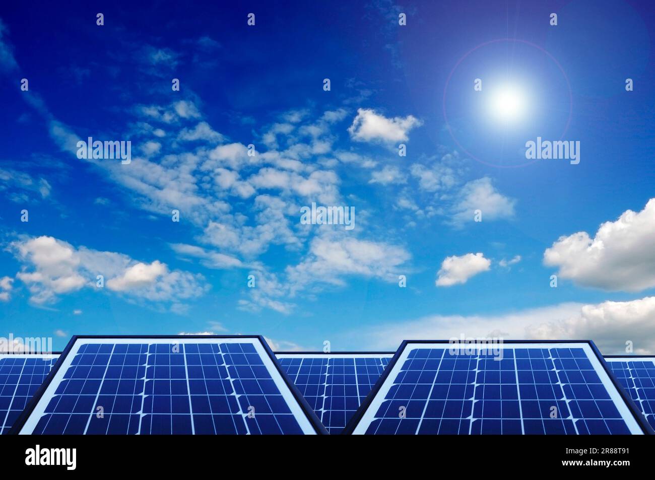 Solar energy blue sky hi-res stock photography and images - Alamy