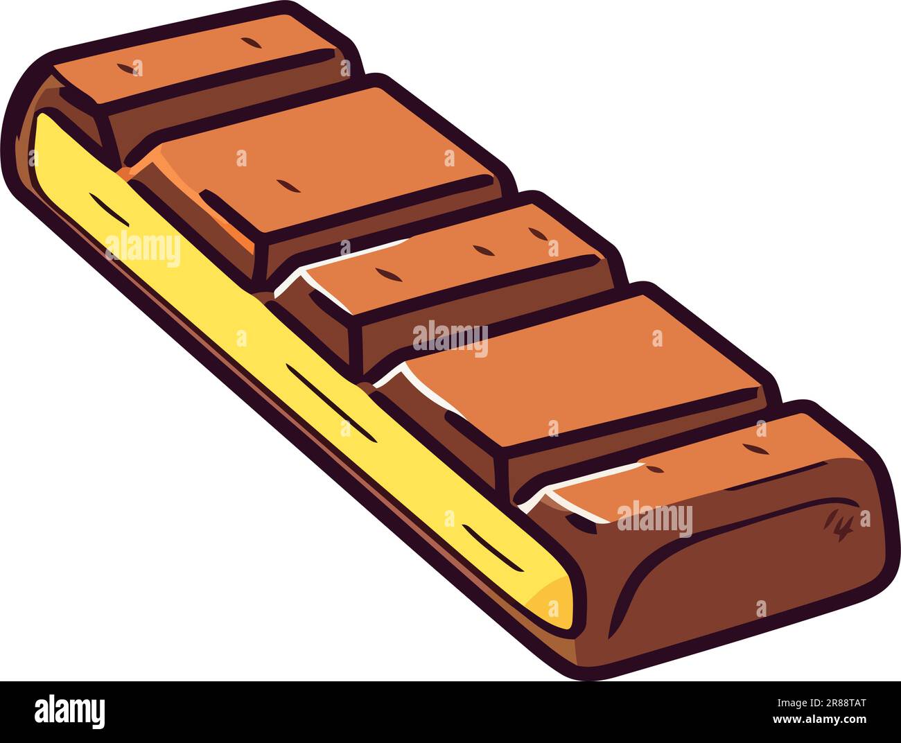 Chocolate packet stack, gourmet dessert icon Stock Vector Image & Art ...