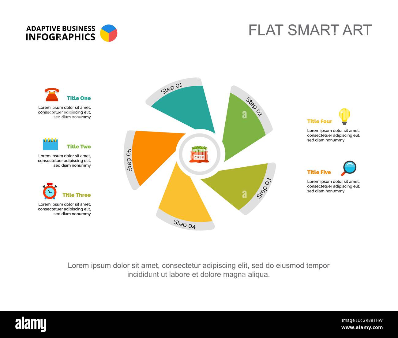 Five Elements Plan Slide Template Stock Vector Image & Art - Alamy