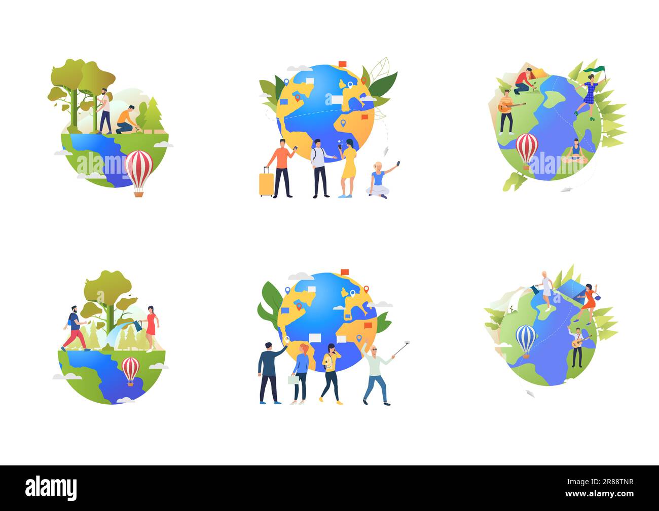 Set of planet care illustrations Stock Vector Image & Art - Alamy
