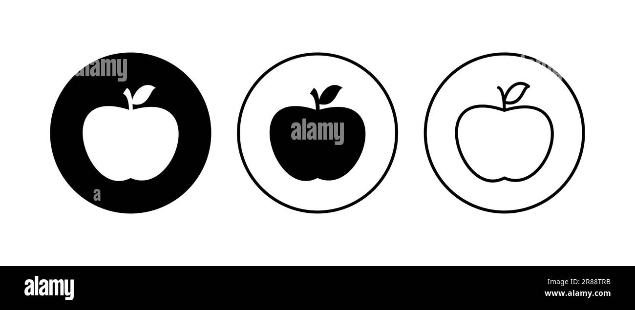 Apple icon set. Apple vector icon. apple symbols for your web design ...