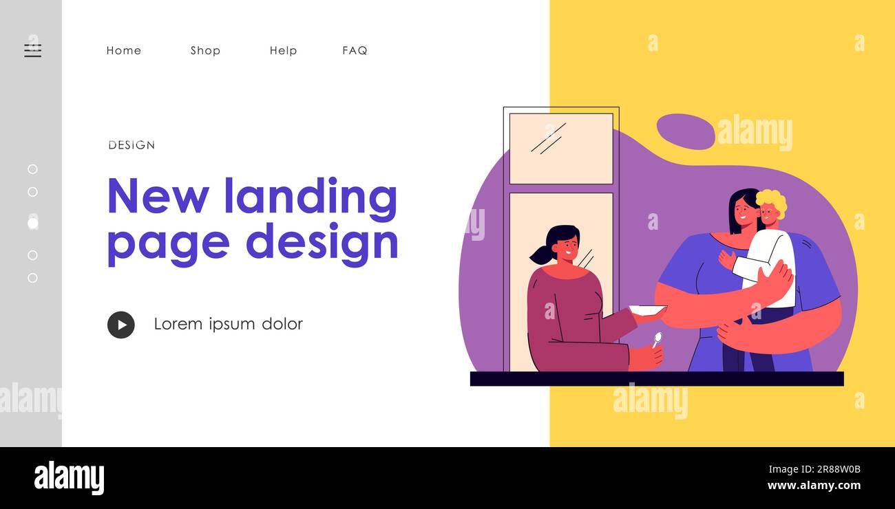 Two women feeding child vector illustration Stock Vector Image & Art ...