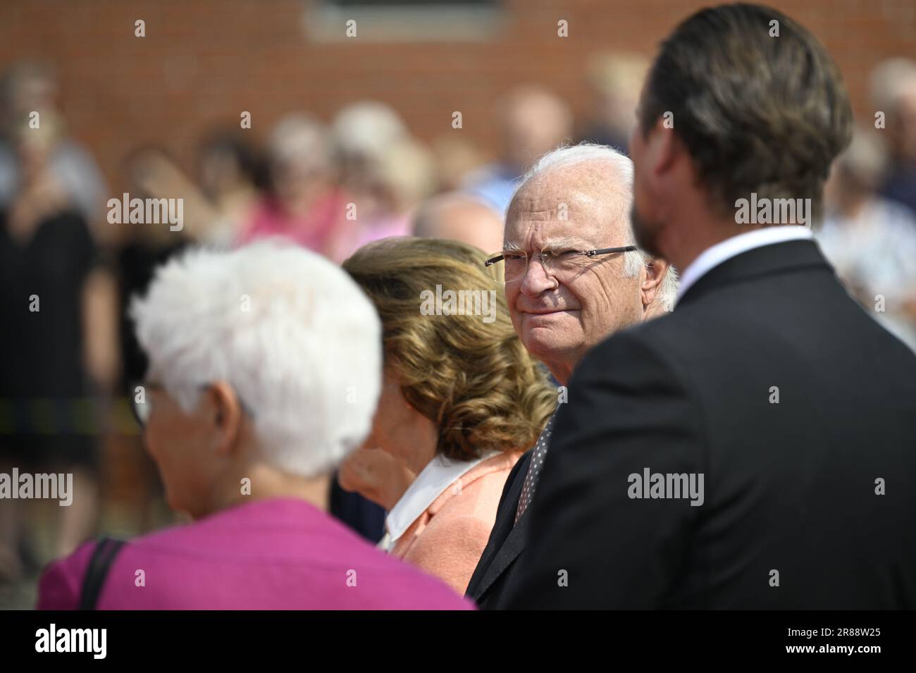 Svedala, Sweden. 20th June, 2023. King Carl XVI Gustaf and Queen Silvia ...