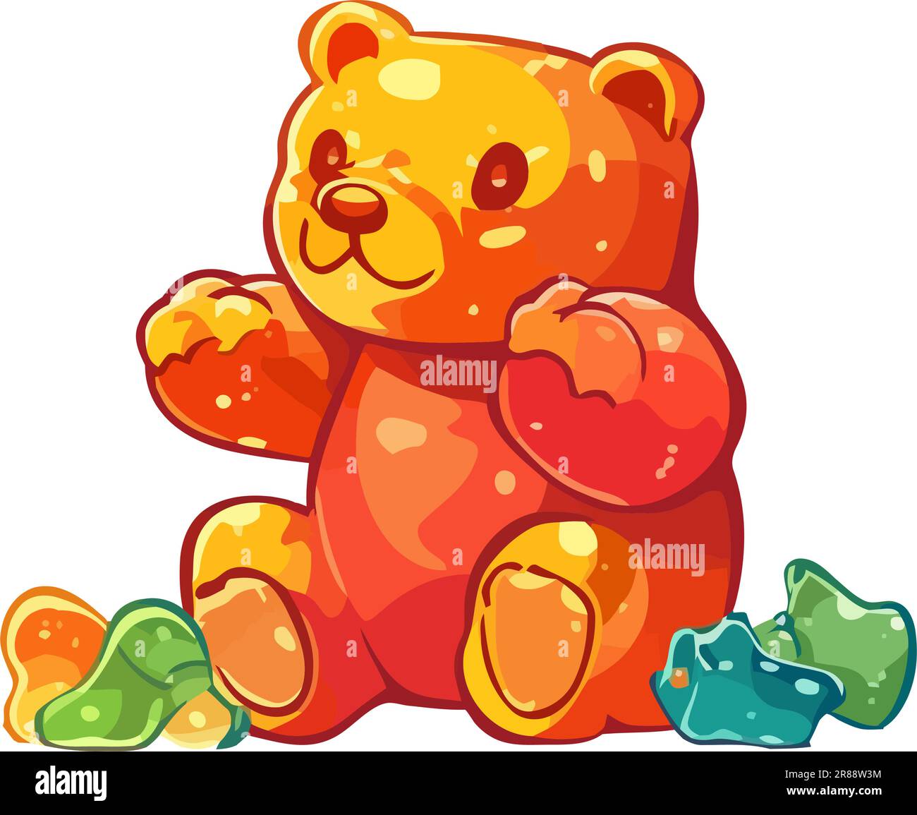Cute teddy gummy sweet candies Stock Vector Image & Art - Alamy